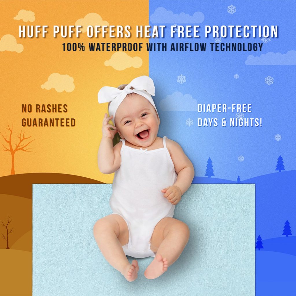 QUICK DRY Waterproof Baby Bed Protector - Quickdry