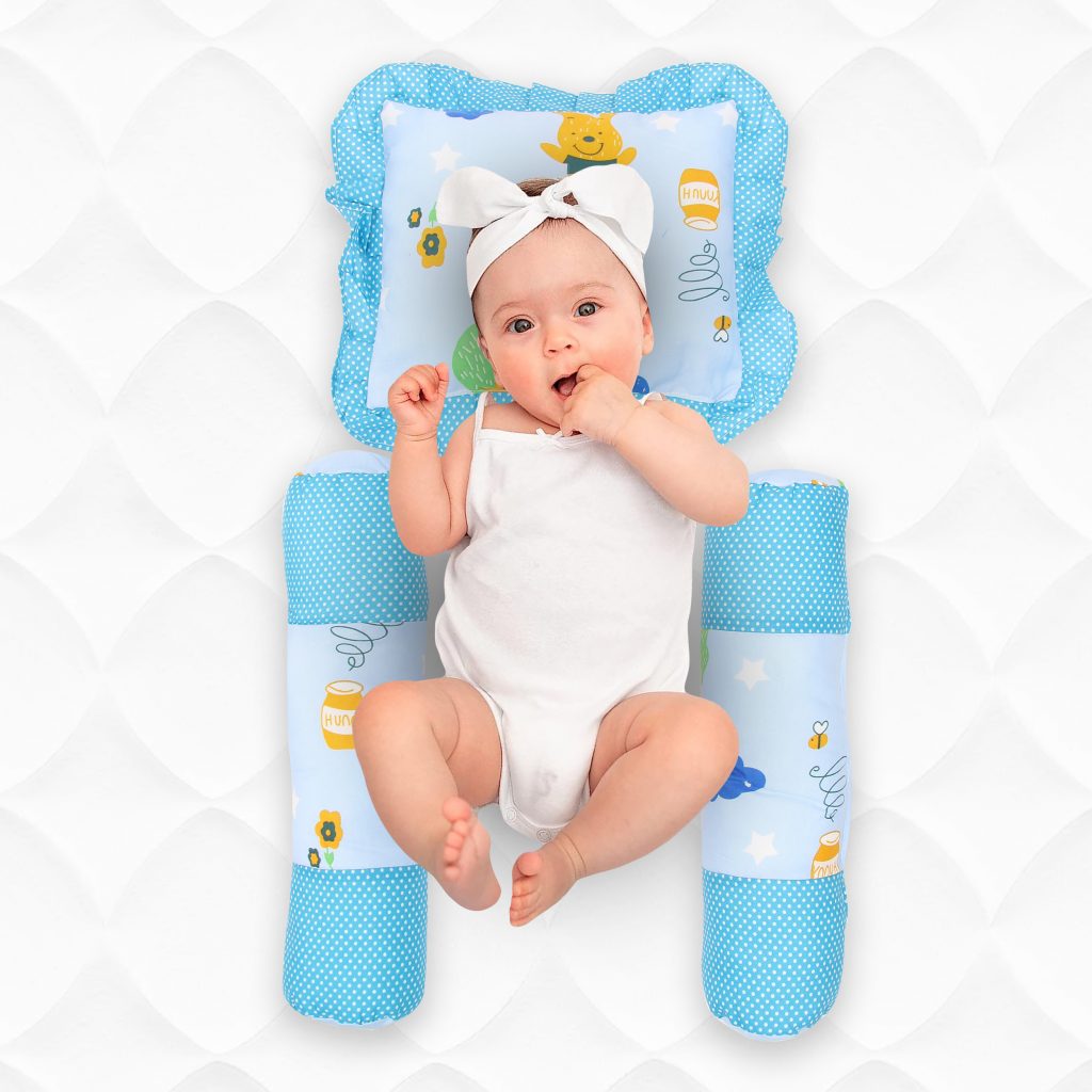 QuickDry Stylish Soft Baby Pillow & Bolster Set - Quickdry